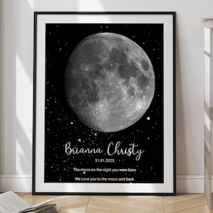 Personalized Star Map and Moon Phase of Your First Date Where Our Love ...