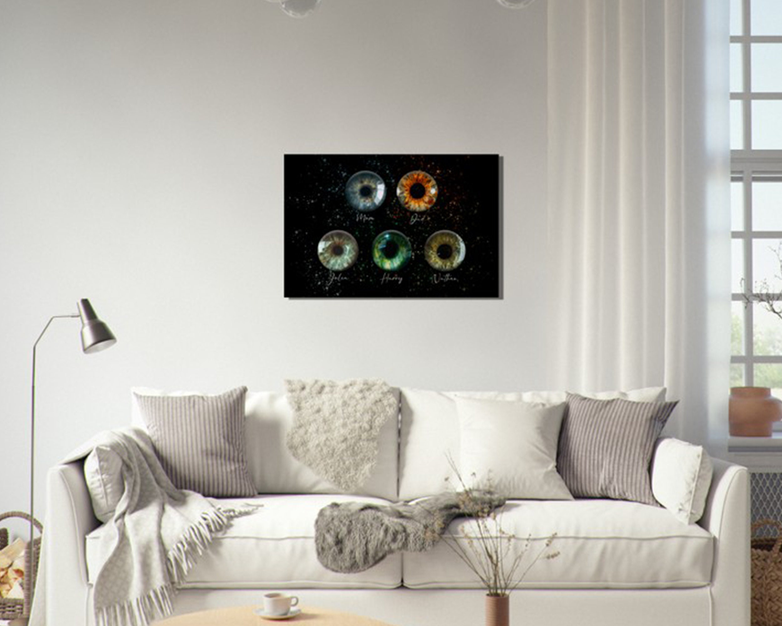 Custom Family Eye Iris Digital Print, Personalized Optometrist Eye ...