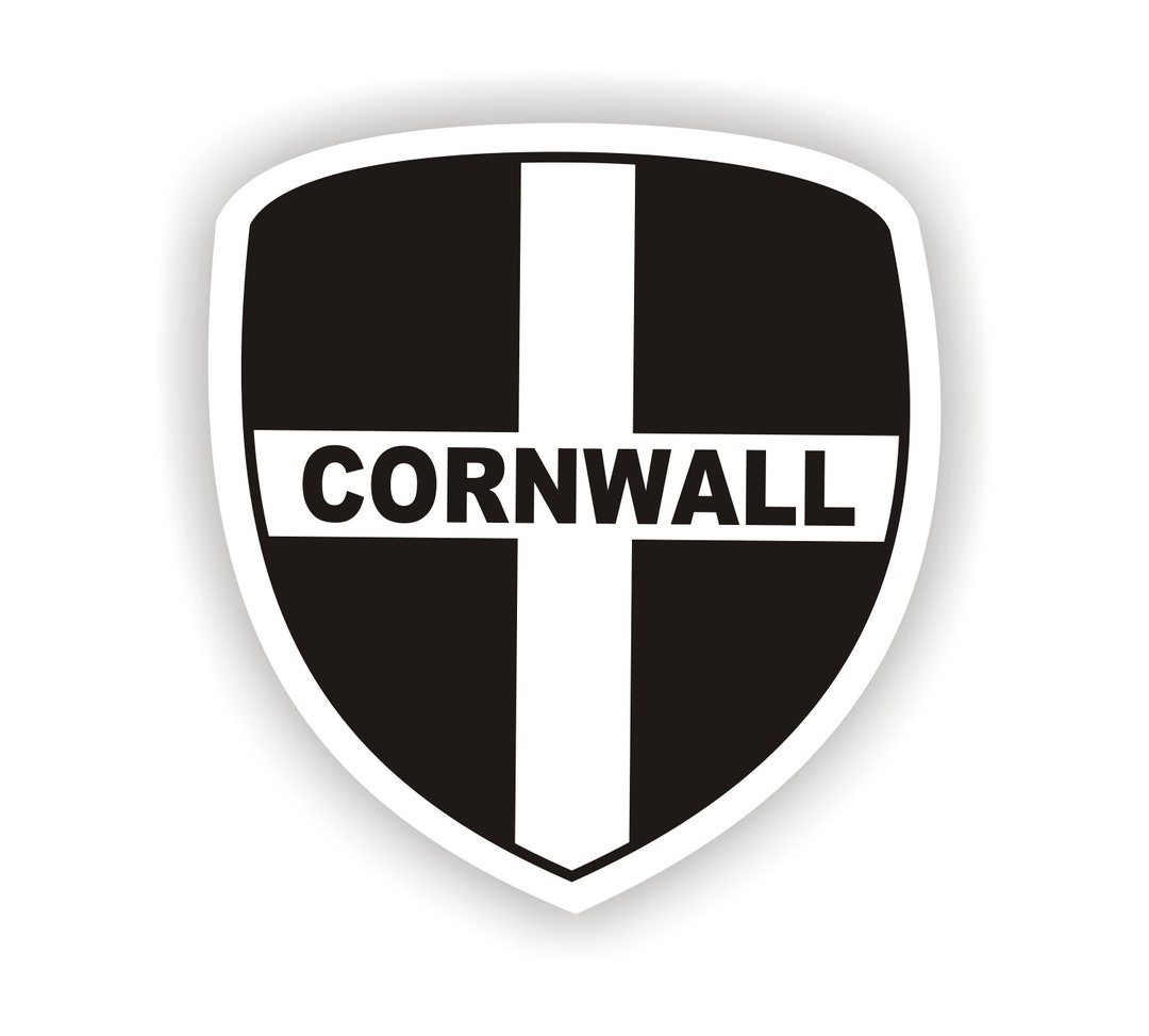 Cornwall Shield Sticker Kernow Cornish Piran Car Van Campervan Sticker ...