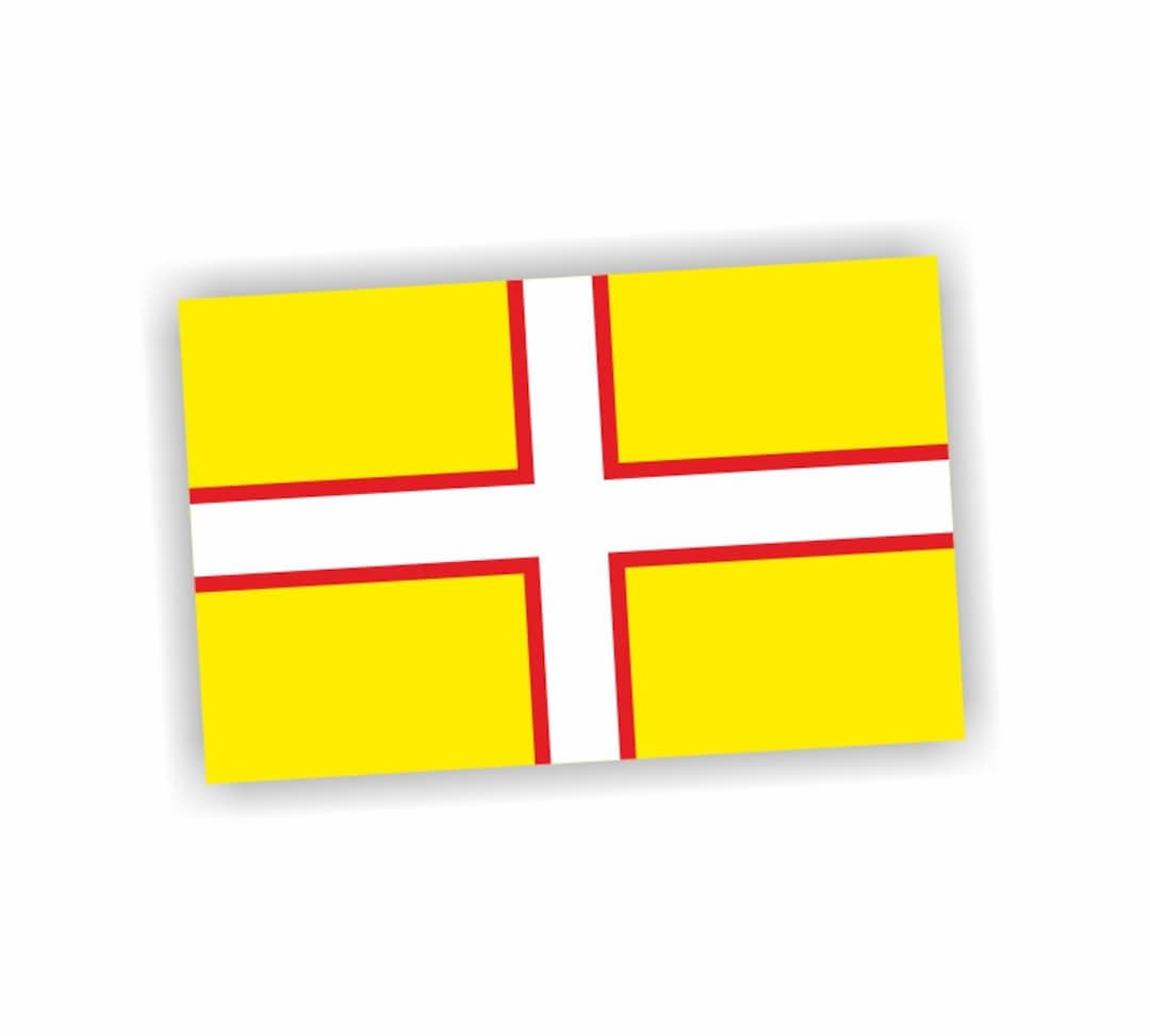 Mini Dorset Flag Sticker Flag Car Van Campervan Sticker Decal - Etsy