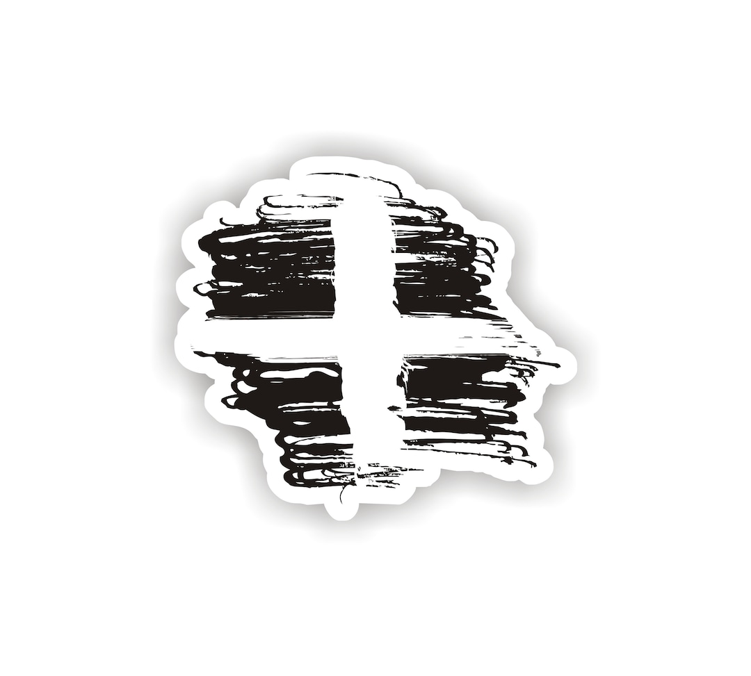 Cornish Scribble Sticker Kernow Cornwall Piran Flag Car Van Campervan ...