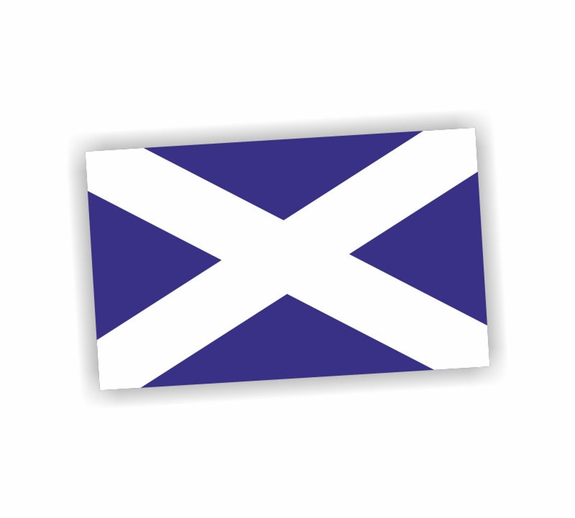 Mini Scottish Flag Sticker Scotland Flag Car Van Campervan Sticker ...