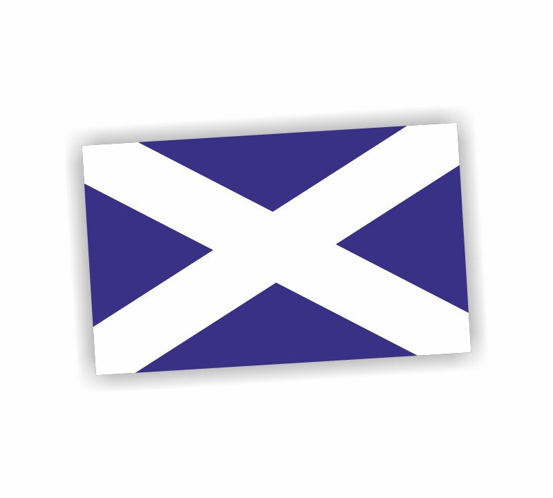 Mini Scottish Flag Sticker Scotland Flag Car Van Campervan Sticker ...
