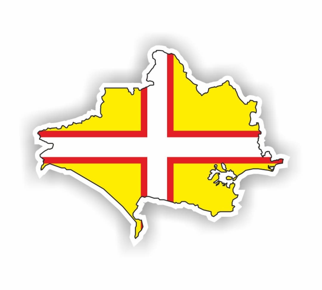 Dorset Map Sticker Flag Car Van Campervan Sticker Decal - Etsy UK