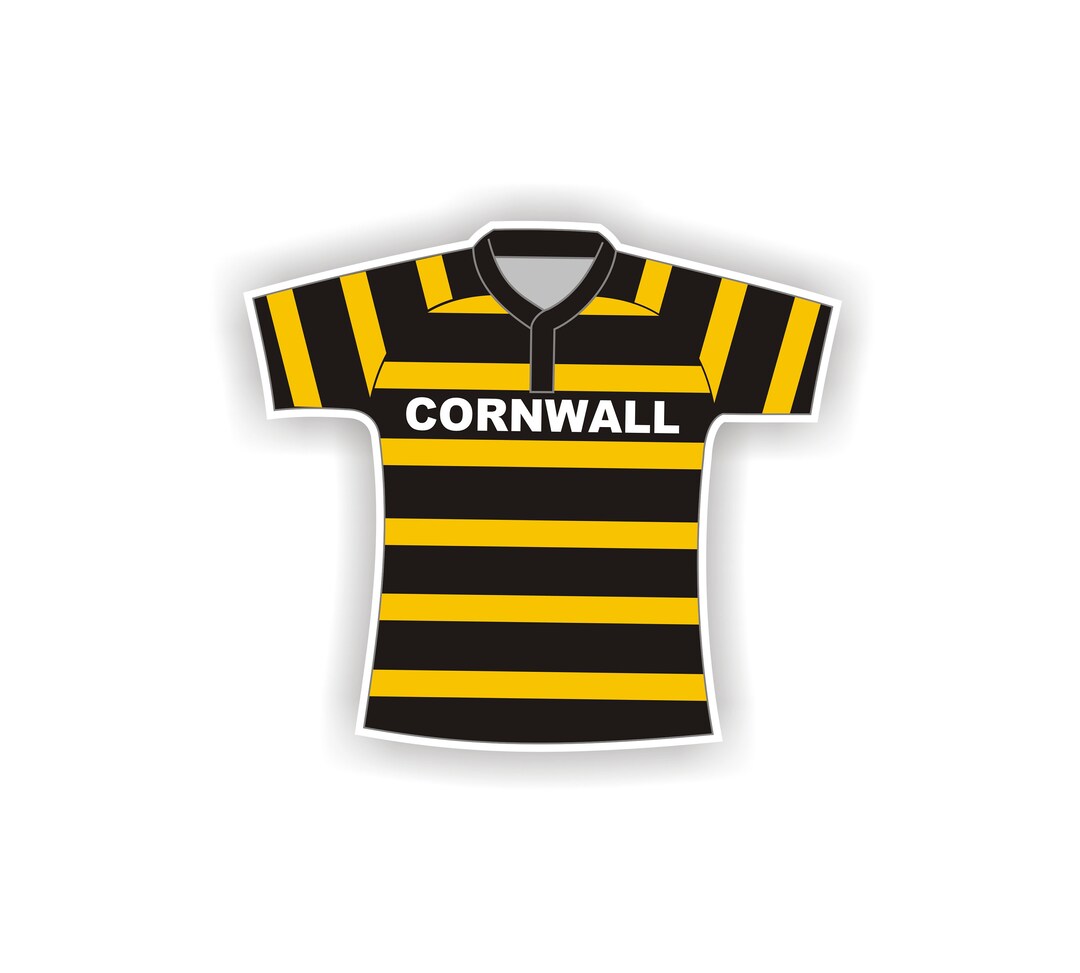 Cornwall Rugby Top Sticker Kernow Cornish Piran Flag Car Van Campervan ...