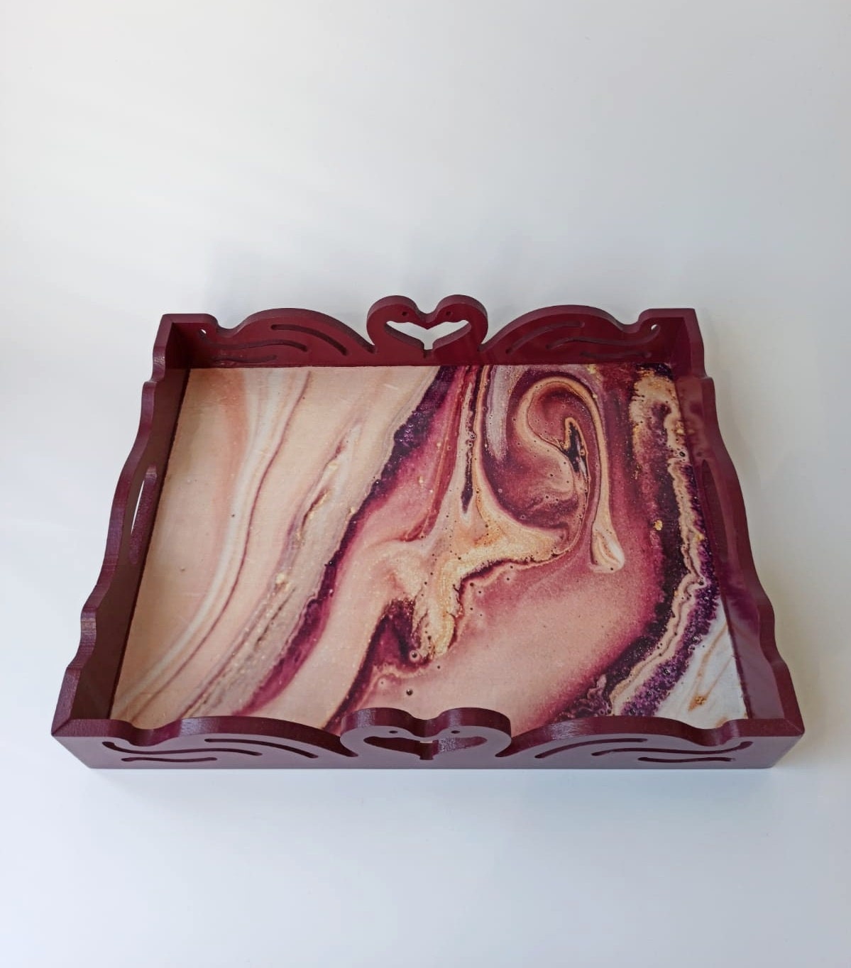 Flamingo Rectangle Serving Tray, Decorative Tray, Wooden Tray ...