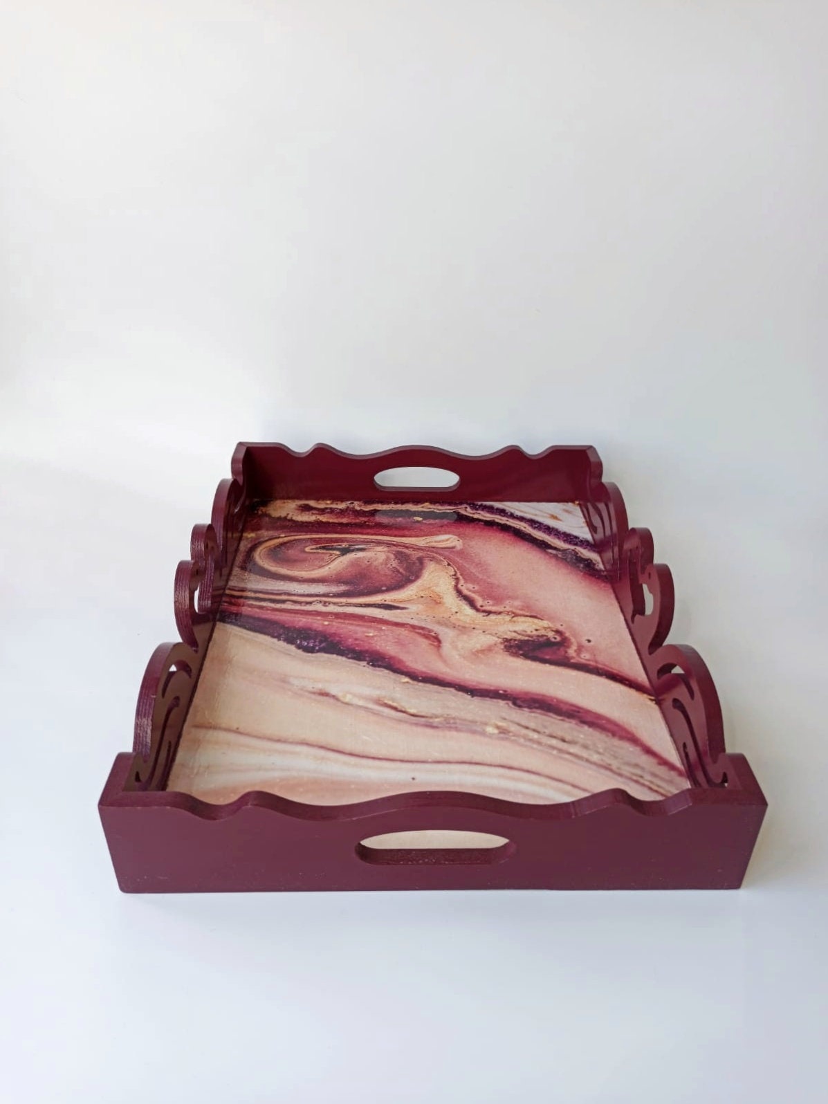 Flamingo Rectangle Serving Tray, Decorative Tray, Wooden Tray ...