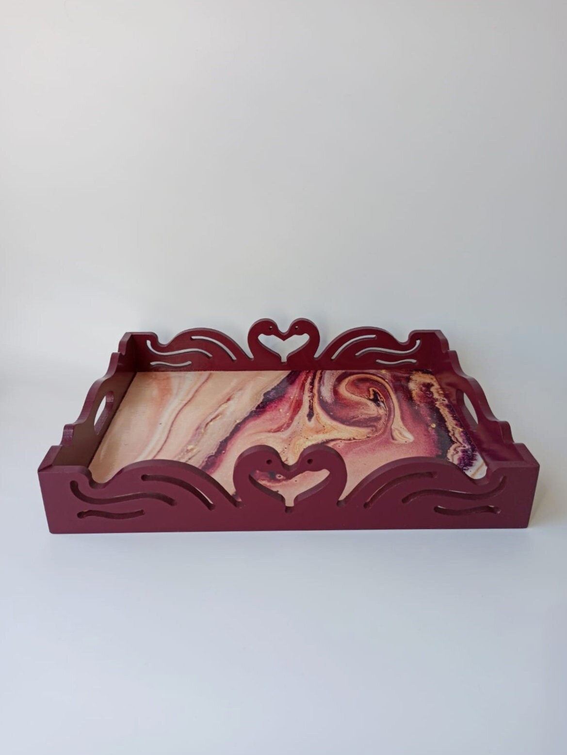 Flamingo Rectangle Serving Tray, Decorative Tray, Wooden Tray ...