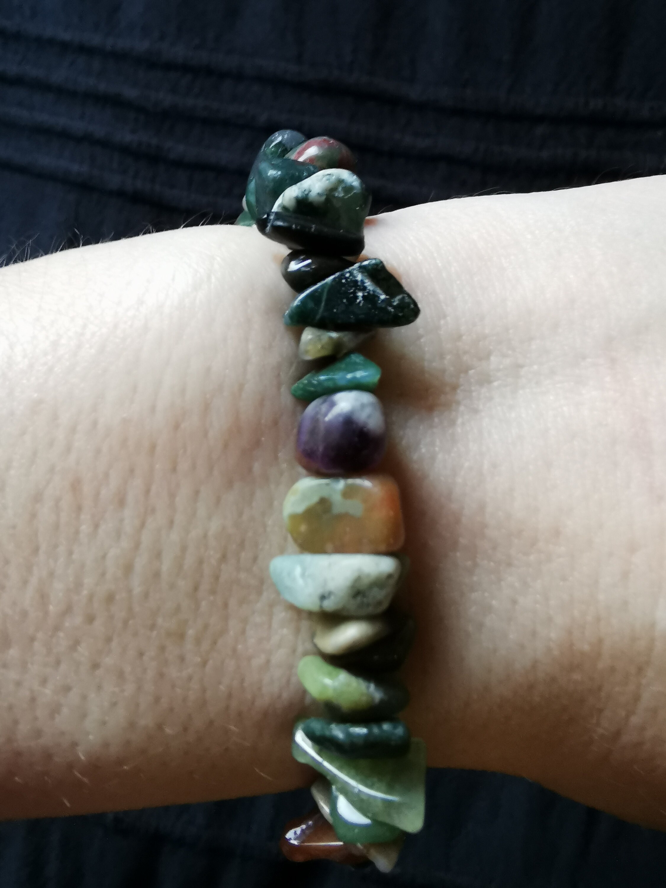 Bracelet Stone Shards Agate Foam - Etsy UK