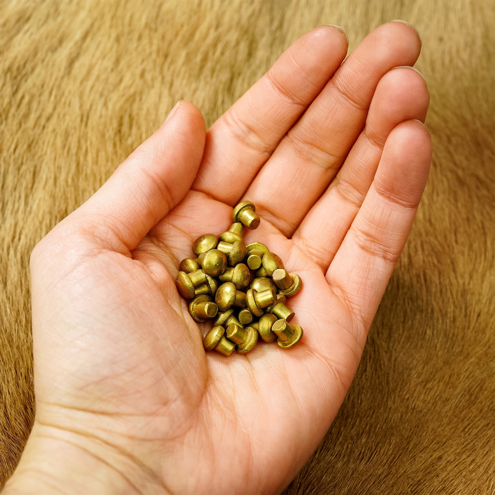 Mushroom Head Rivets Set of 25 Pieces Fully Functional Pure - Etsy