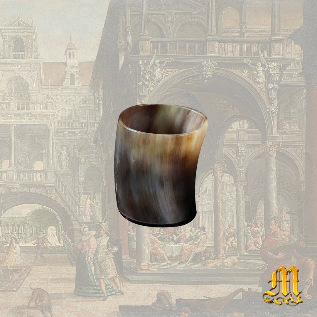 Viking Drinking Horn Shot Glass Norse Beer Tankard Tavern Style Tankard ...