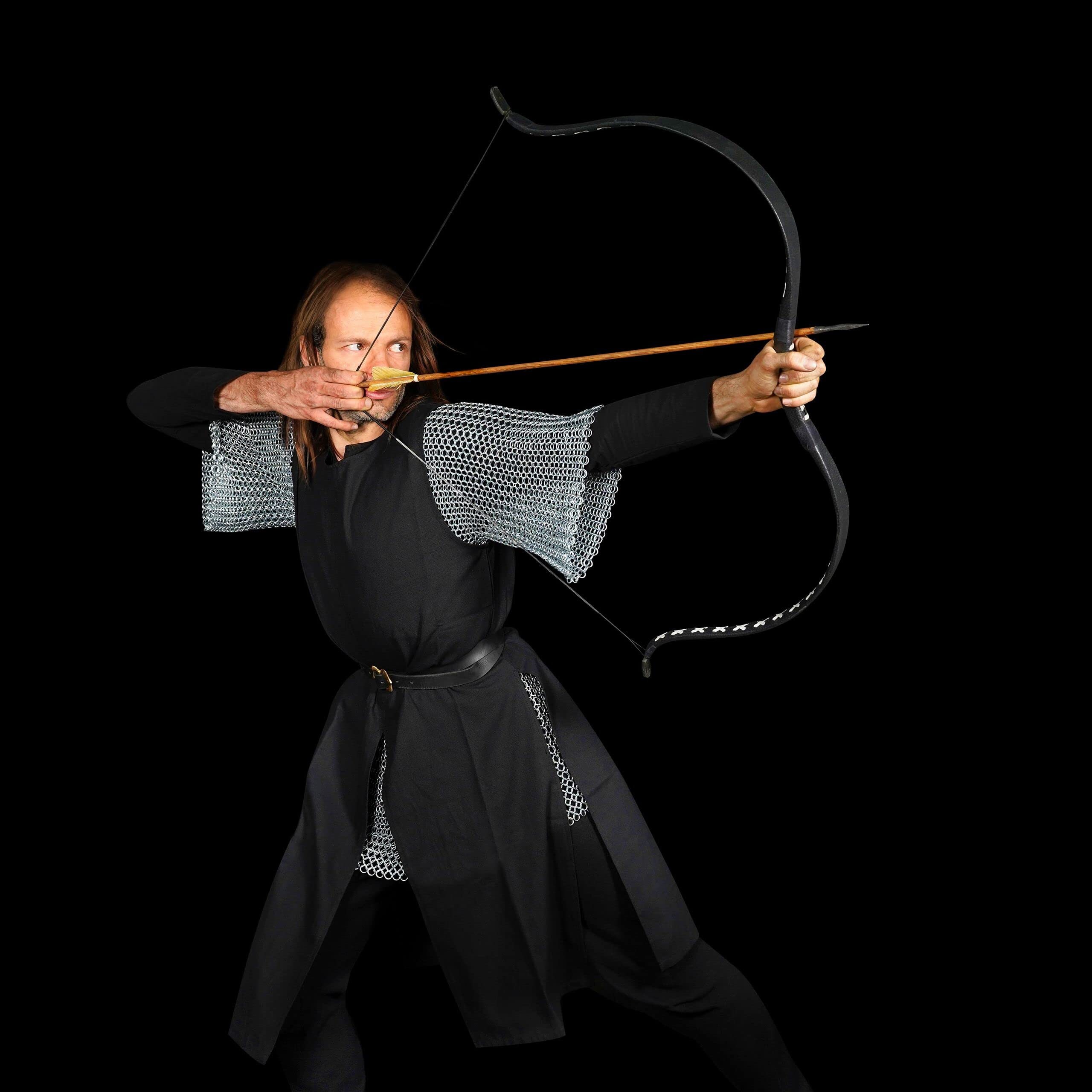 Knight Tabard Medieval Black Surcoat Renaissance SCA LARP - Etsy