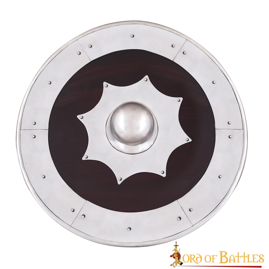 Wooden Shield With Steel Umbo Battle Ready Medieval Armor Cosplay ...