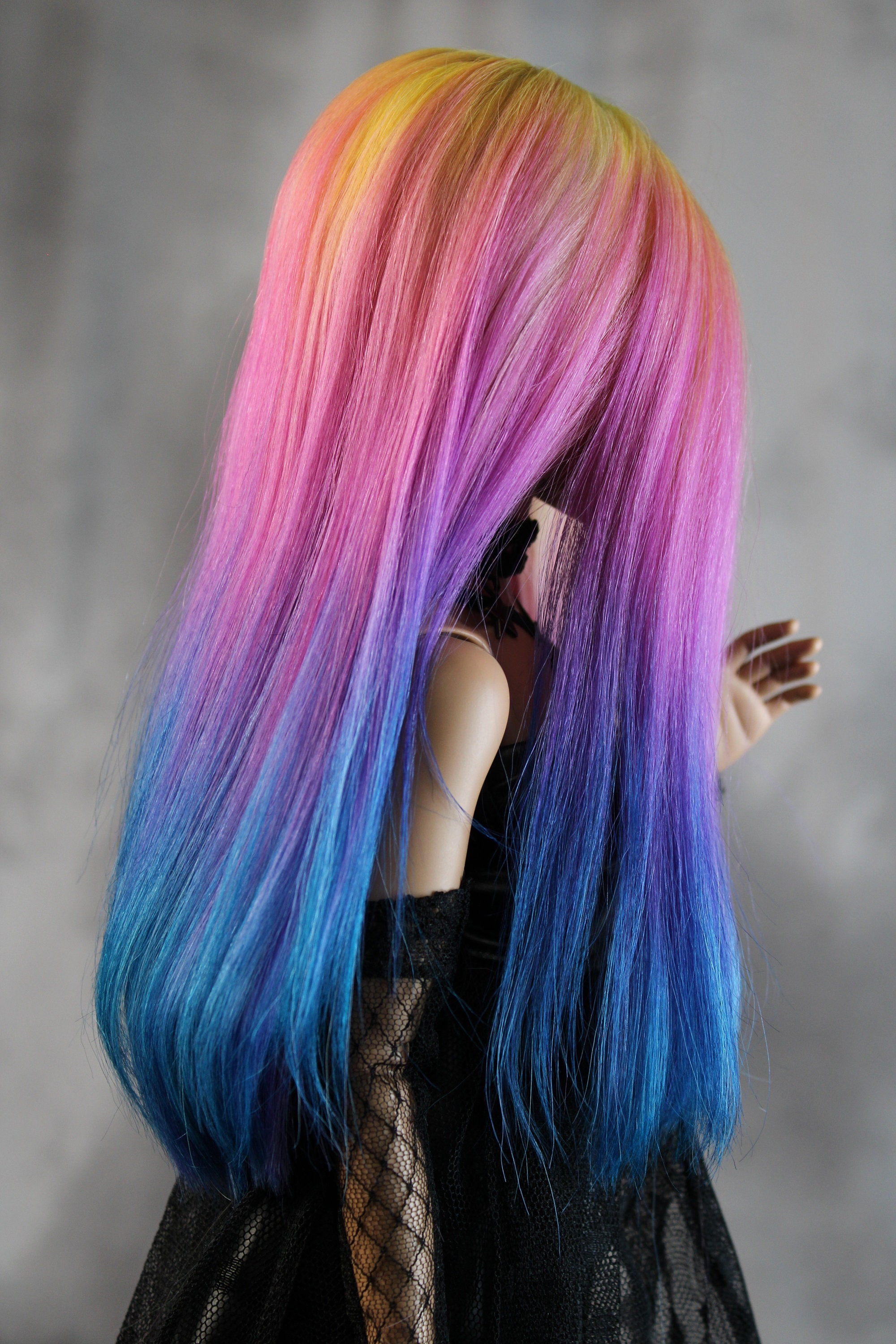 Sunset Alpaca Wig for Minifee - Etsy