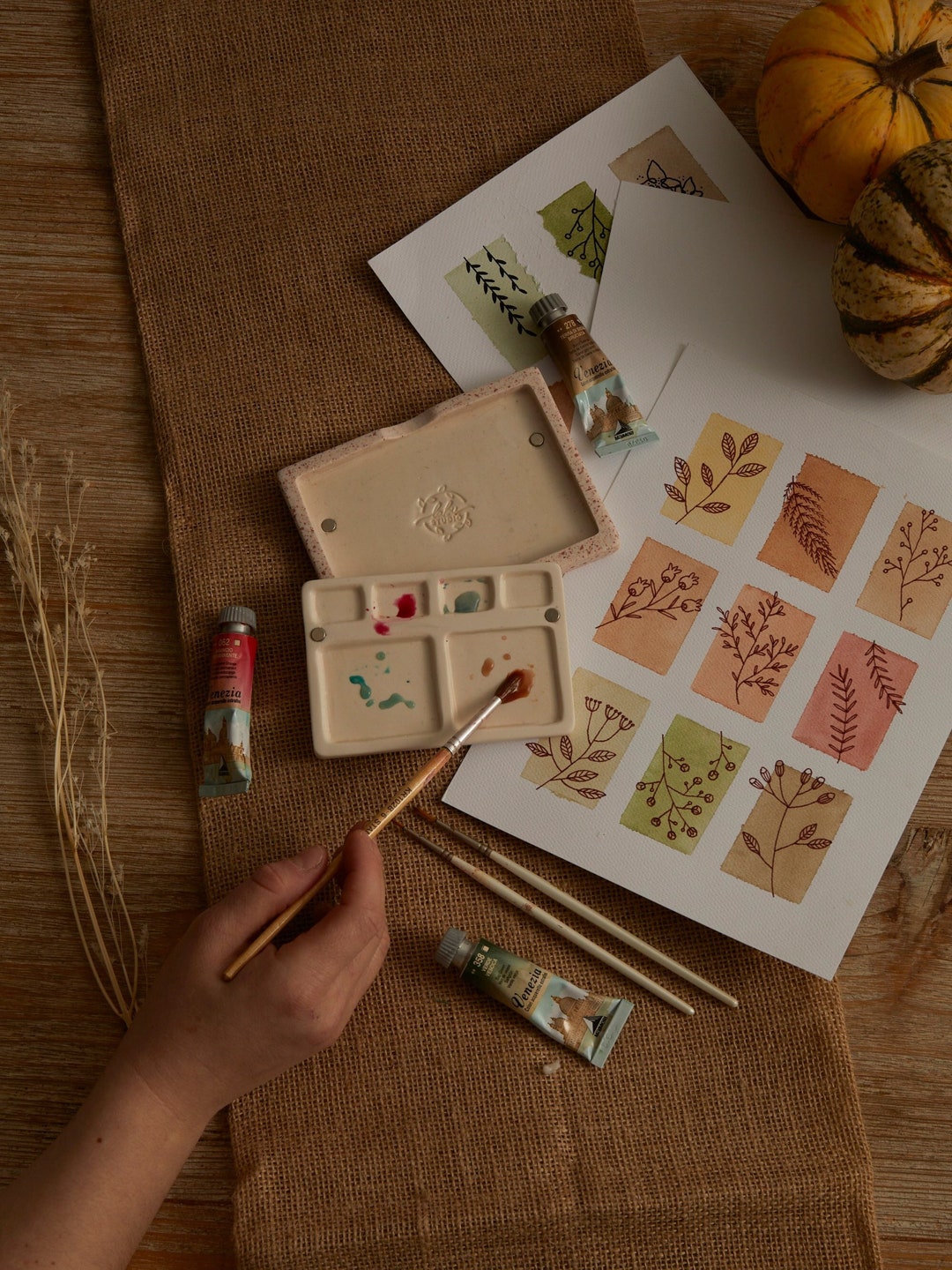 Magnetic Eco-resin Palette – Double Palette for Watercolors and Gouache ...