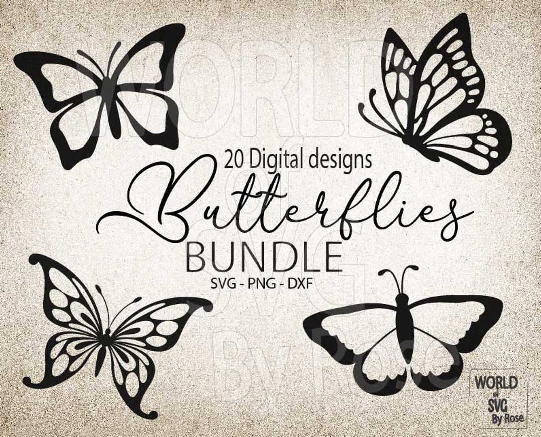 Butterfly Bundle Svg, Bundle Butterflies Png, Butterfly Svg, Butterfly ...