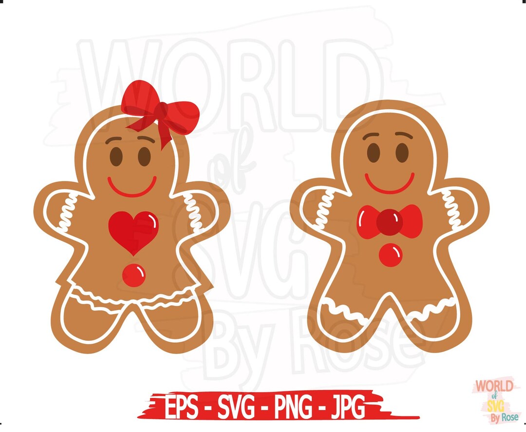 Gingerbread Svg Gingerbread Svg Ornament Christmas - Etsy