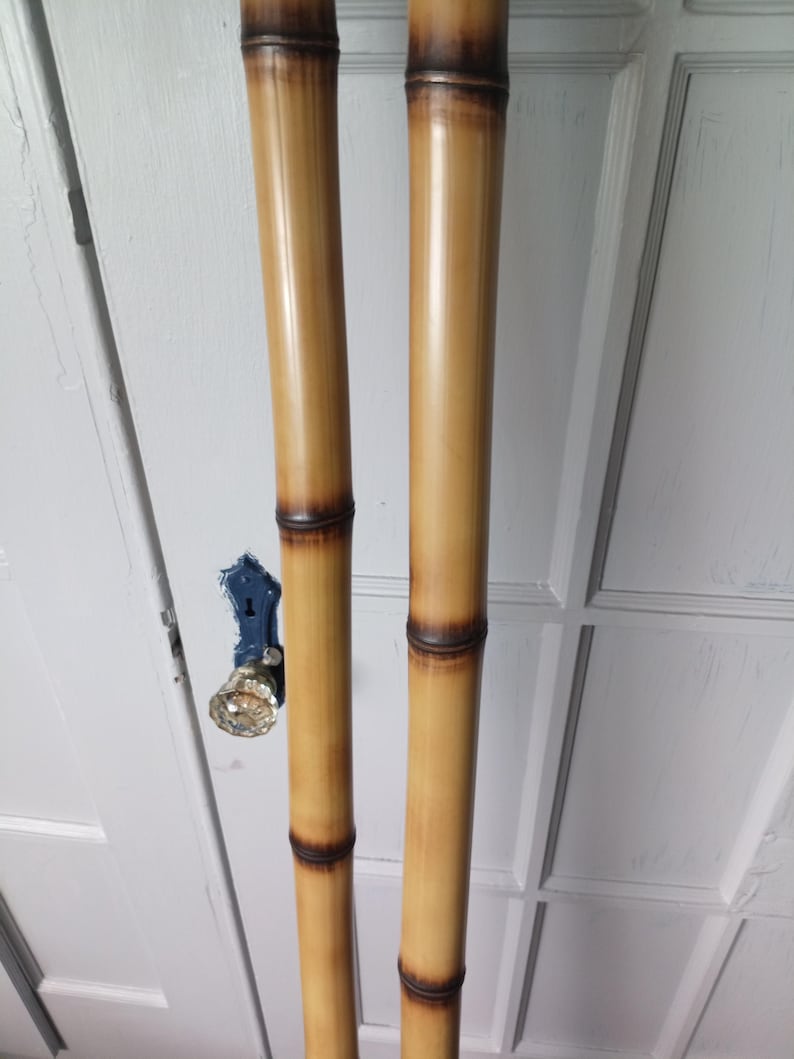 Flame Cured Bamboo Bo Stave. 1.25" Diameter. Strengthened and Preserved ...