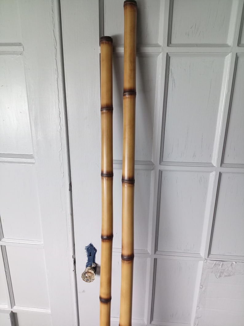 Flame Cured Bamboo Bo Stave. 1.25" Diameter. Strengthened and Preserved ...