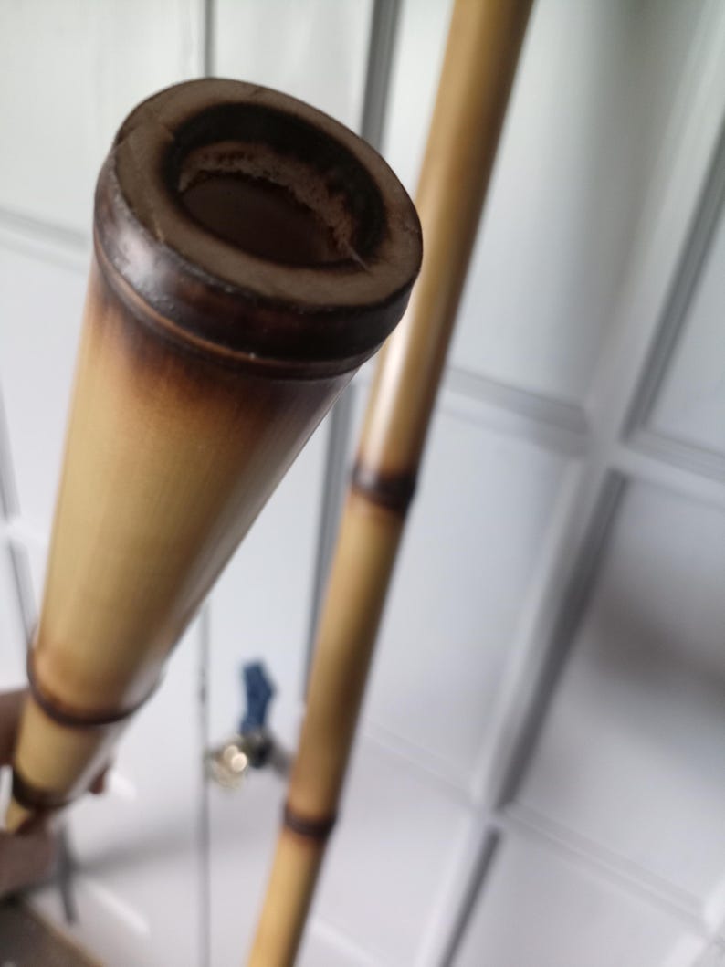 Flame Cured Bamboo Bo Stave. 1.25" Diameter. Strengthened and Preserved ...