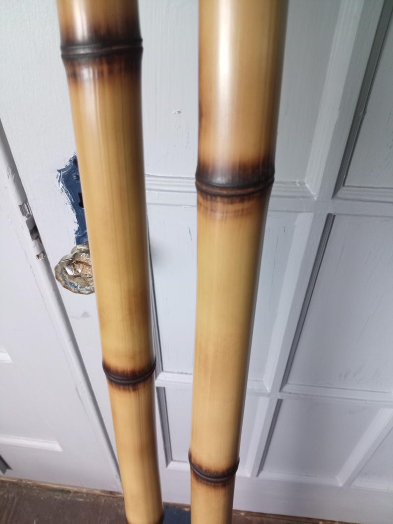 Flame Cured Bamboo Bo Stave. 1.25" Diameter. Strengthened and Preserved ...