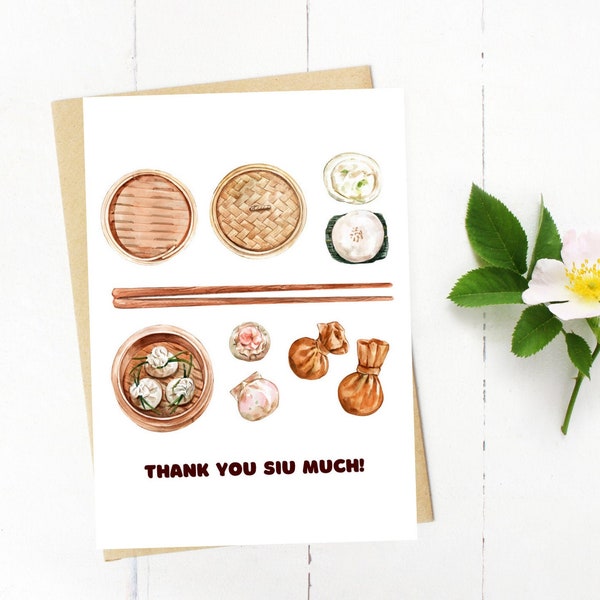 Dumpling Thank You Cards - Etsy