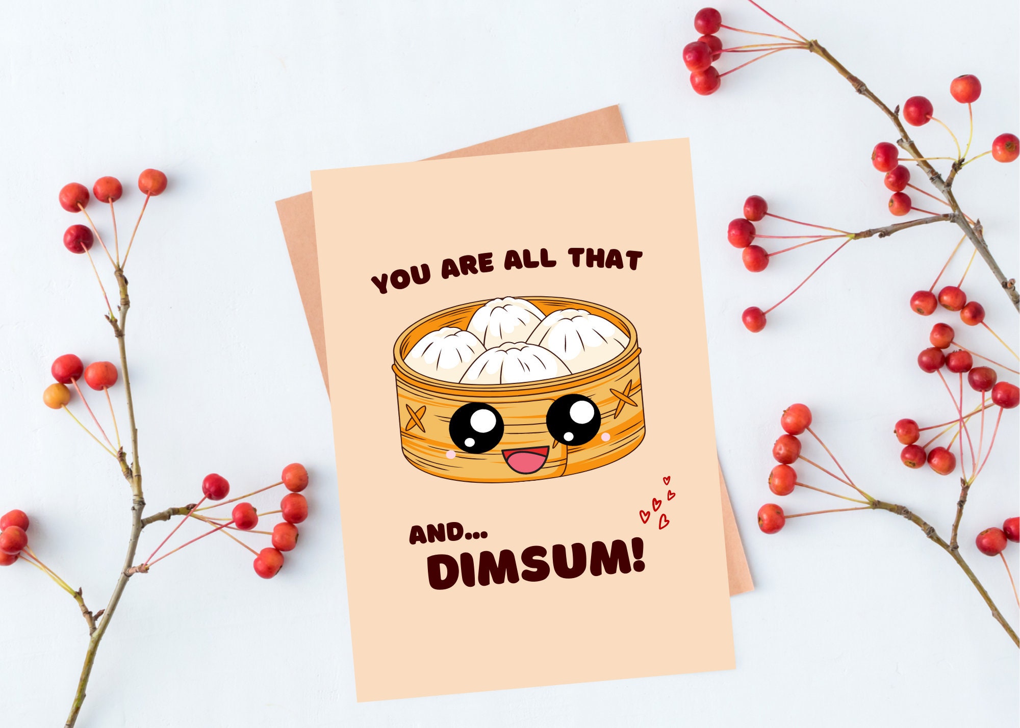 ALL THAT-DIMSUM Greeting Card-thank You Card-i'm Grateful Cards ...
