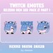 Rem Emotes for Twitch Discord Re:zero Chibi - Etsy Canada