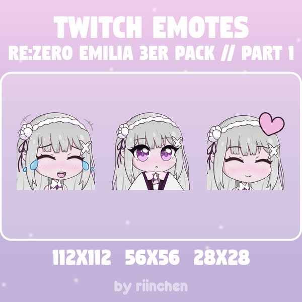 Rezero Twitch Emotes - Etsy