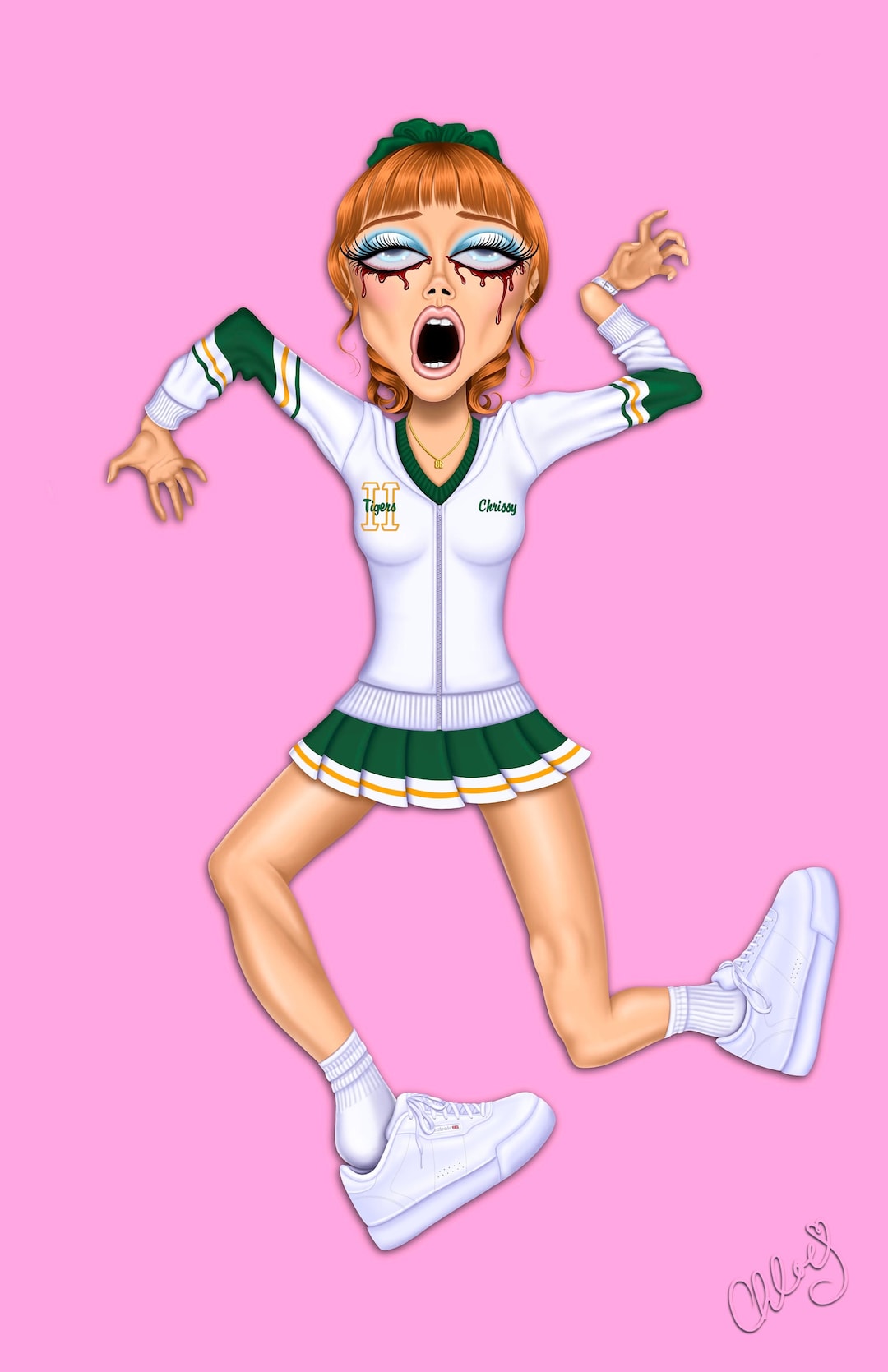 Chrissy Wake Up! Stranger Things Art Print - Etsy