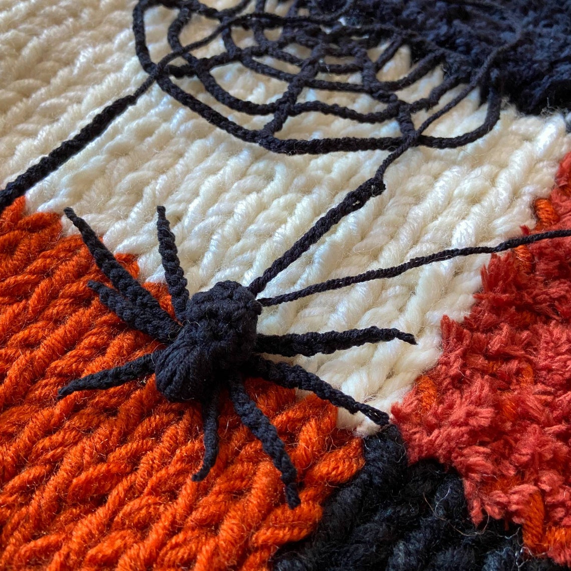 Halloween Spider Patchwork Cardigan special Edition - Etsy