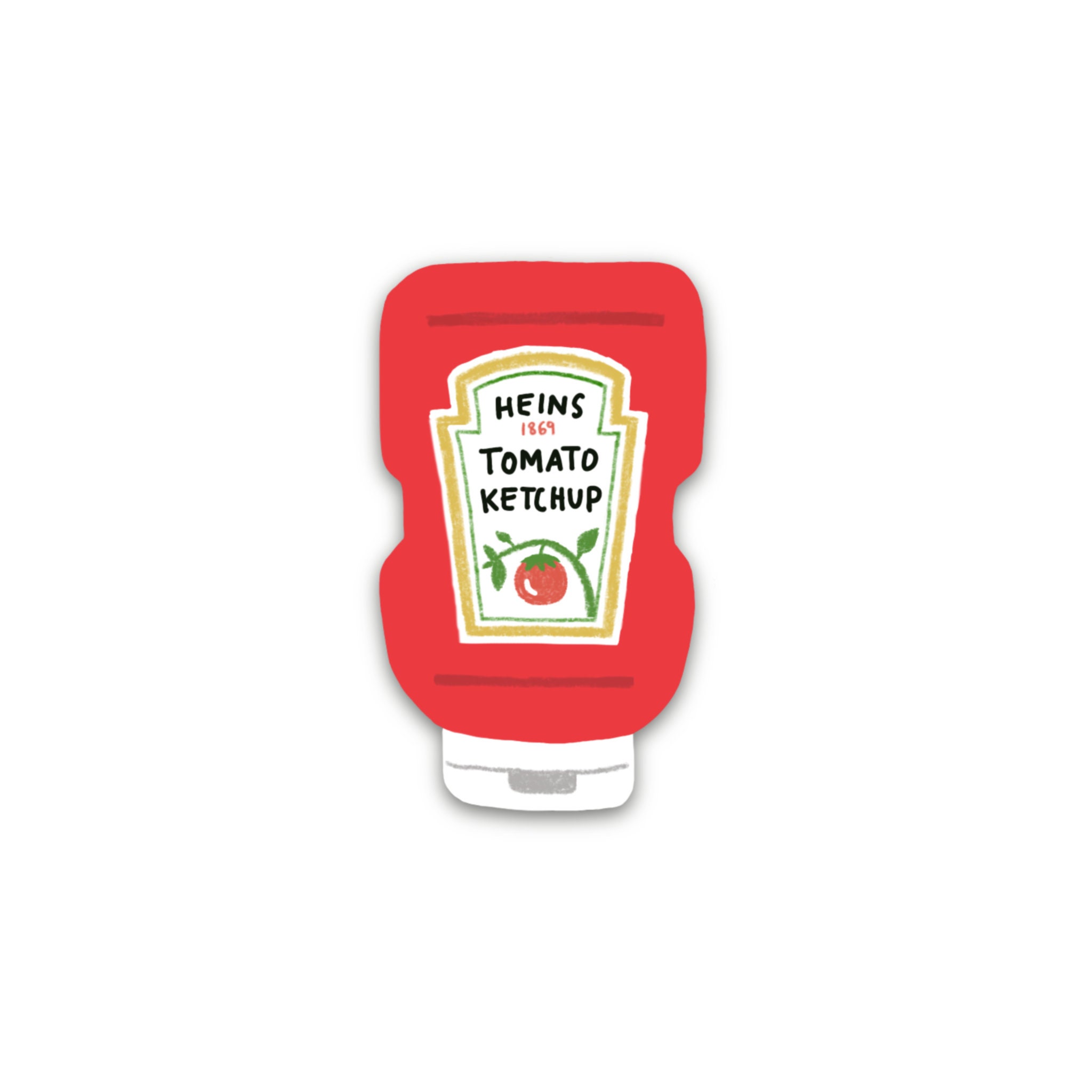 Ketchup Bottle Sticker Glossy Vinyl Sticker for Water Bottle, Laptop ...