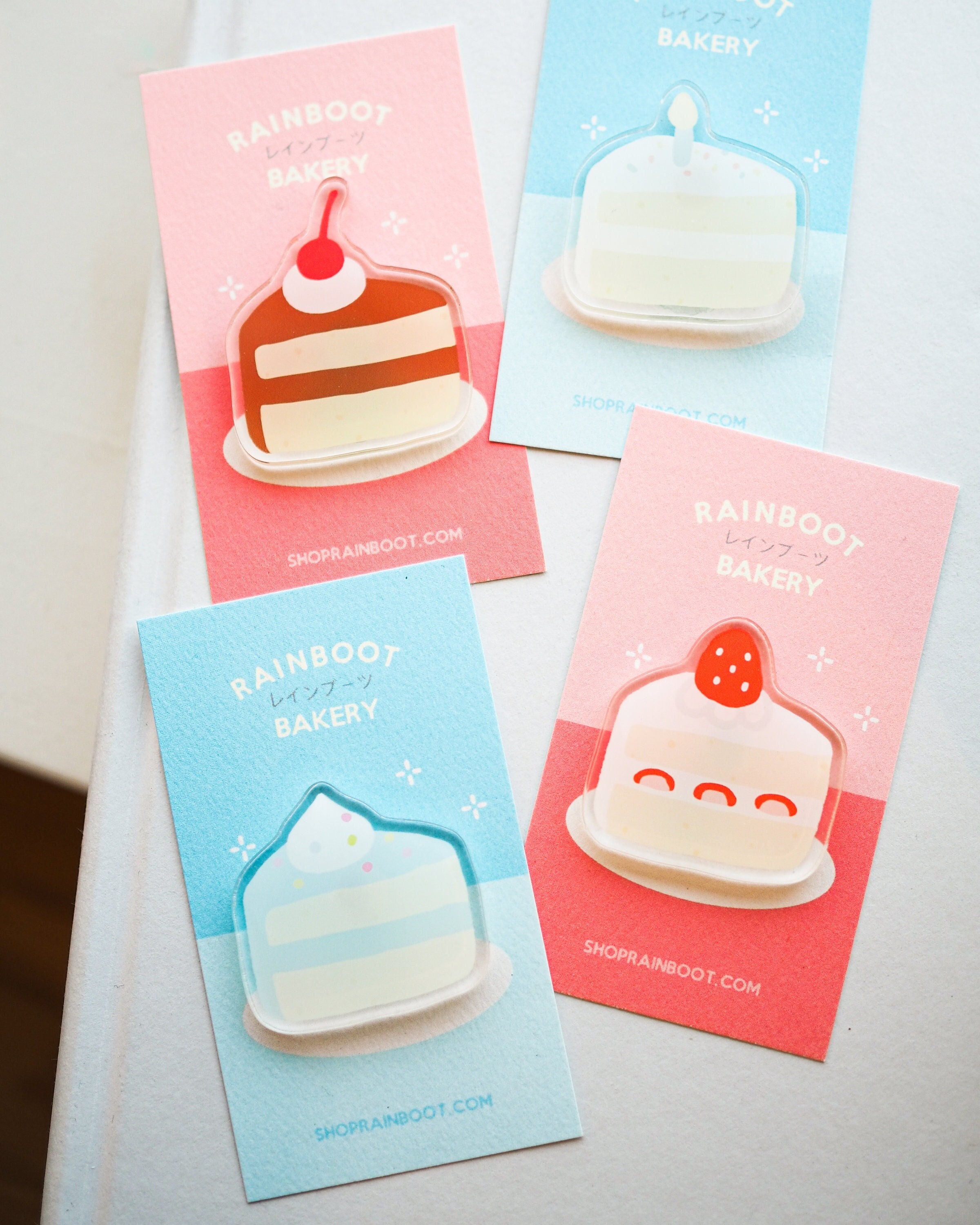 Acrylic Cake Magnet Set Mini Cute Magnets for Fridge Gifts - Etsy