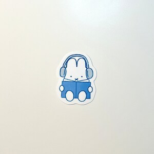 Cute Snoopy Miffy Peanuts Reading | Library Card Stickers - Glossy ...