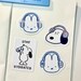 Cute Snoopy Miffy Peanuts Reading | Library Card Stickers - Glossy ...