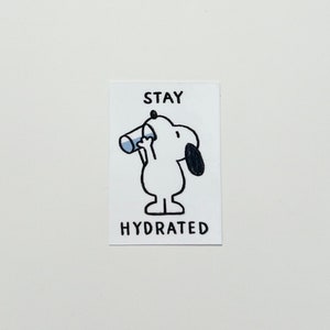 Cute Peanuts Snoopy Miffy Stickers - Glossy Vinyl Sticker for Water ...
