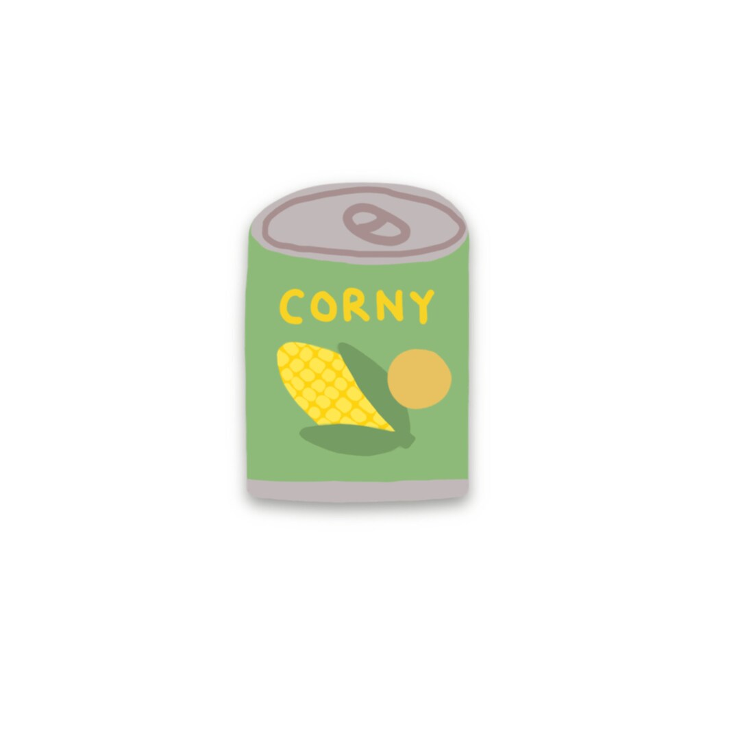 Corny Sticker Glossy Vinyl Sticker for Water Bottle, Laptop, Gifts ...