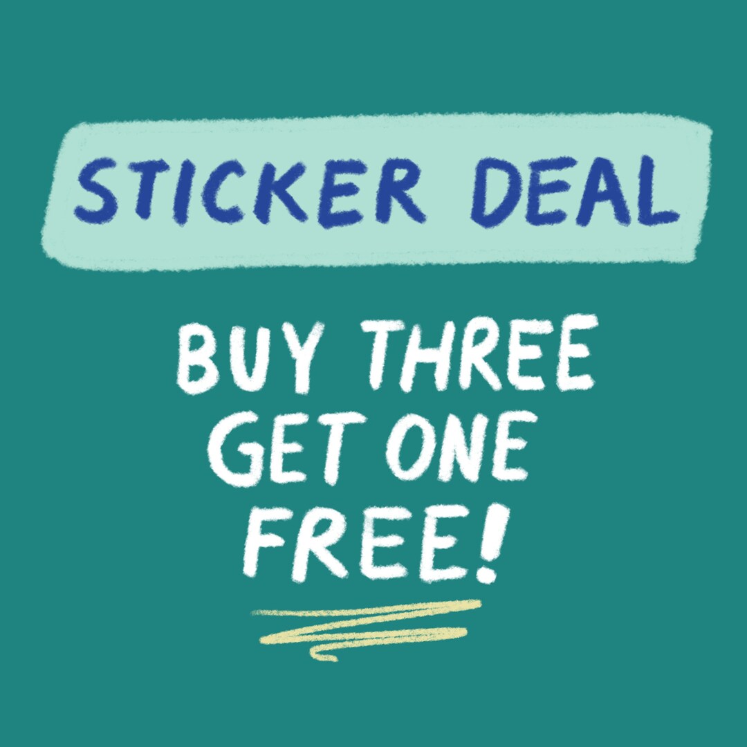 Buy 3 Get 1 Free | Sticker Bundle | Glossy Vinyl Stickers for Water ...