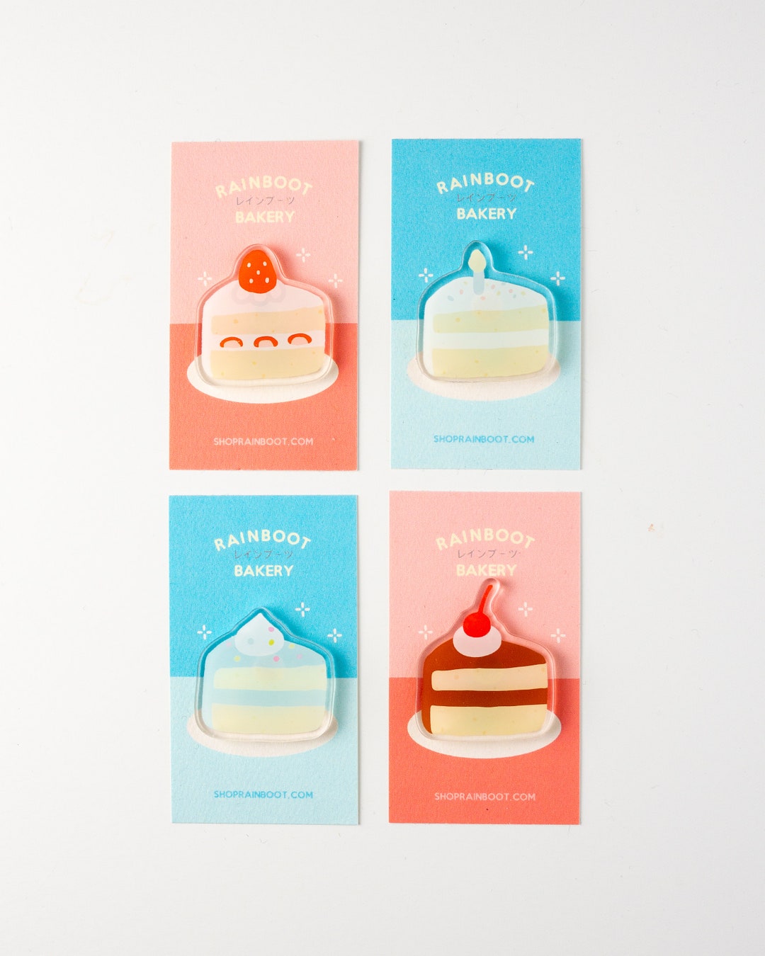 Acrylic Cake Magnet Set | Mini Cute Magnets for Fridge, Gifts, Etc. - Etsy
