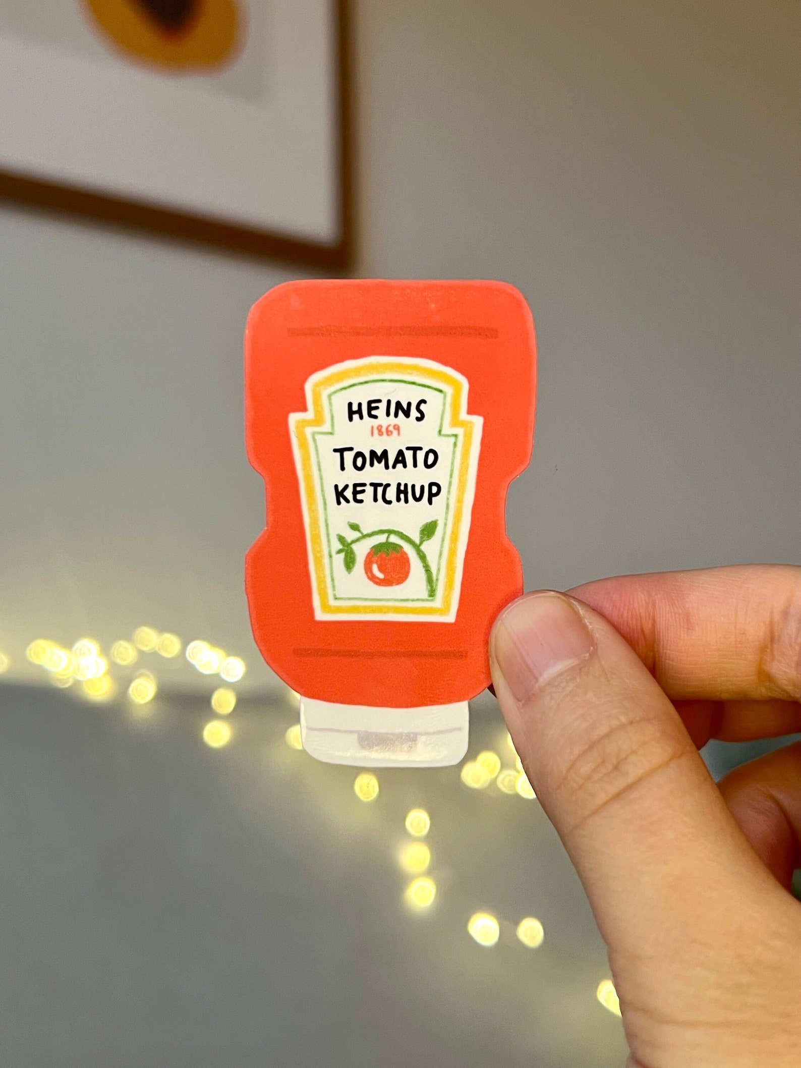 Ketchup Bottle Sticker Glossy Vinyl Sticker for Water Bottle, Laptop ...