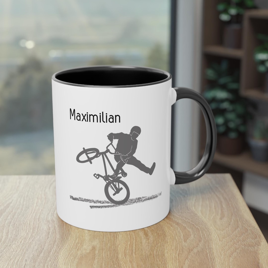 BMX, Gifts for BMX Riders, Mug With Cyclist, Gifts With Name for BMX ...