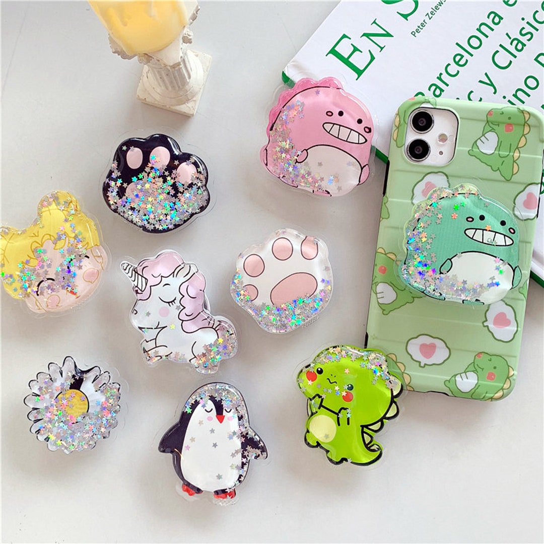 Cartoon Style Mobile Phone Holder, Pop Grip, Stand, Tidepool Charms ...