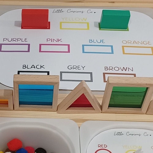 Printable Trofast Flisat Lid Insert Montessori Learn Colours - Etsy