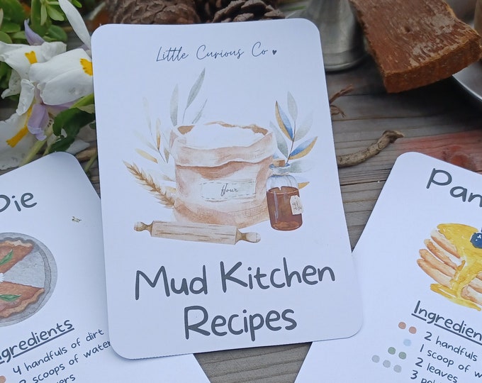 Printable Mud Kitchen Cards, Homeschool Learning Numbers, Montessori ...