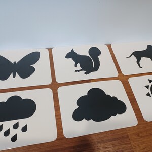 Printable Kids Black and White Flash Cards, Montessori Learn High ...