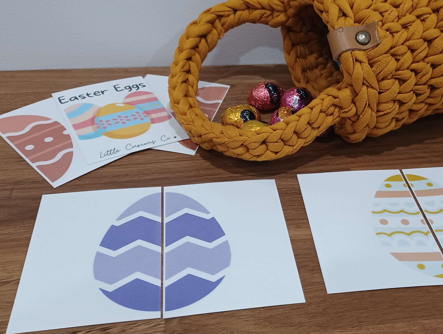 Easter Egg Matching Cards Preschool Curriculum Homeschool - Etsy