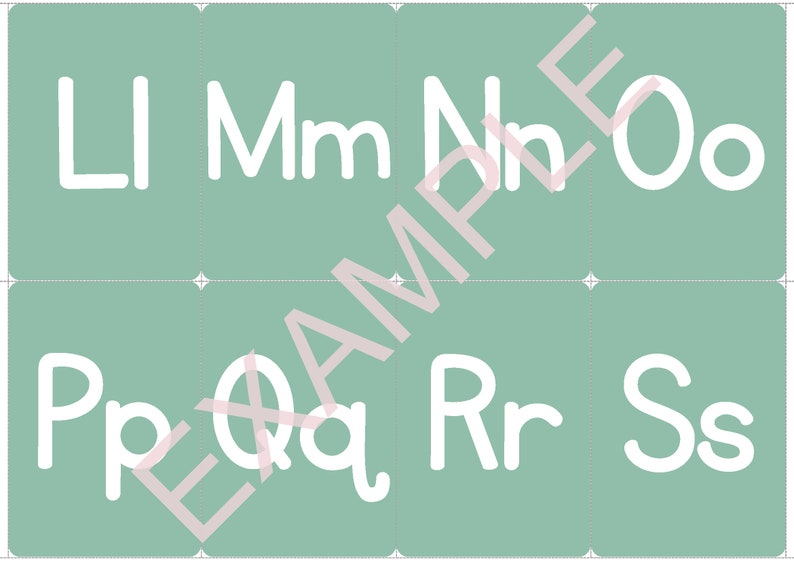 Printable Alphabet Montessori Cards Preschool Curriculum | Etsy