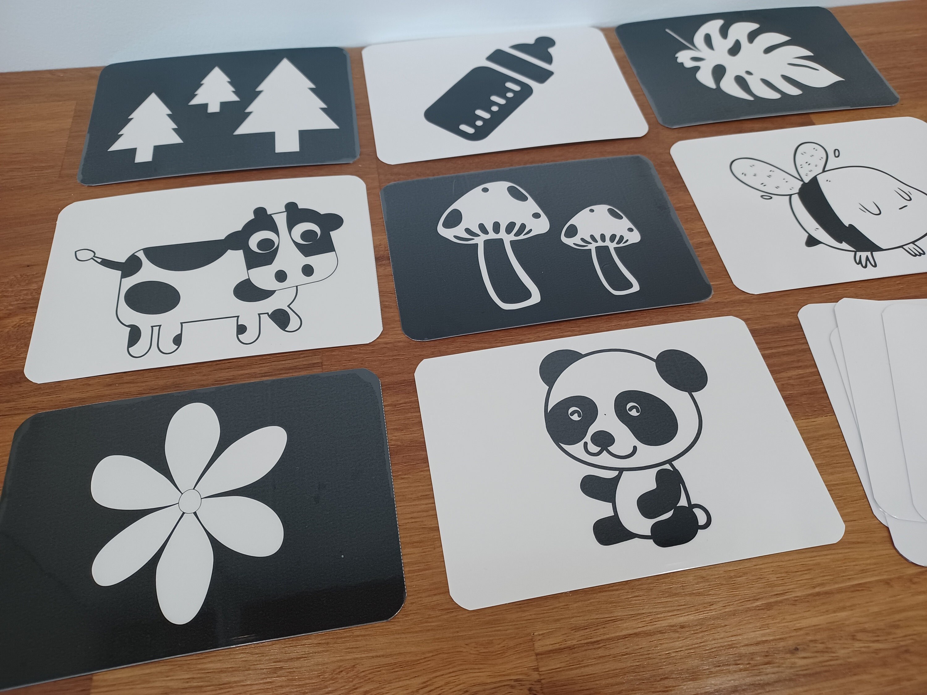 Printable Kids Black and White Flash Cards, Montessori Learn High ...