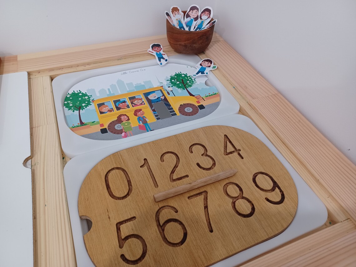 Printable Trofast Flisat Lid School Bus Montessori Post - Etsy