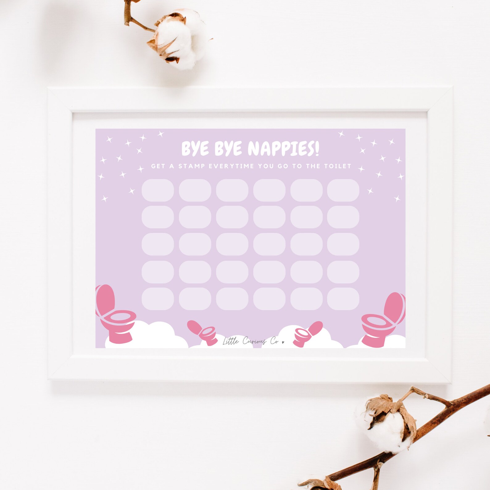 Printable Potty Training Chart, Toilet Stamp Activity, Montessori ...